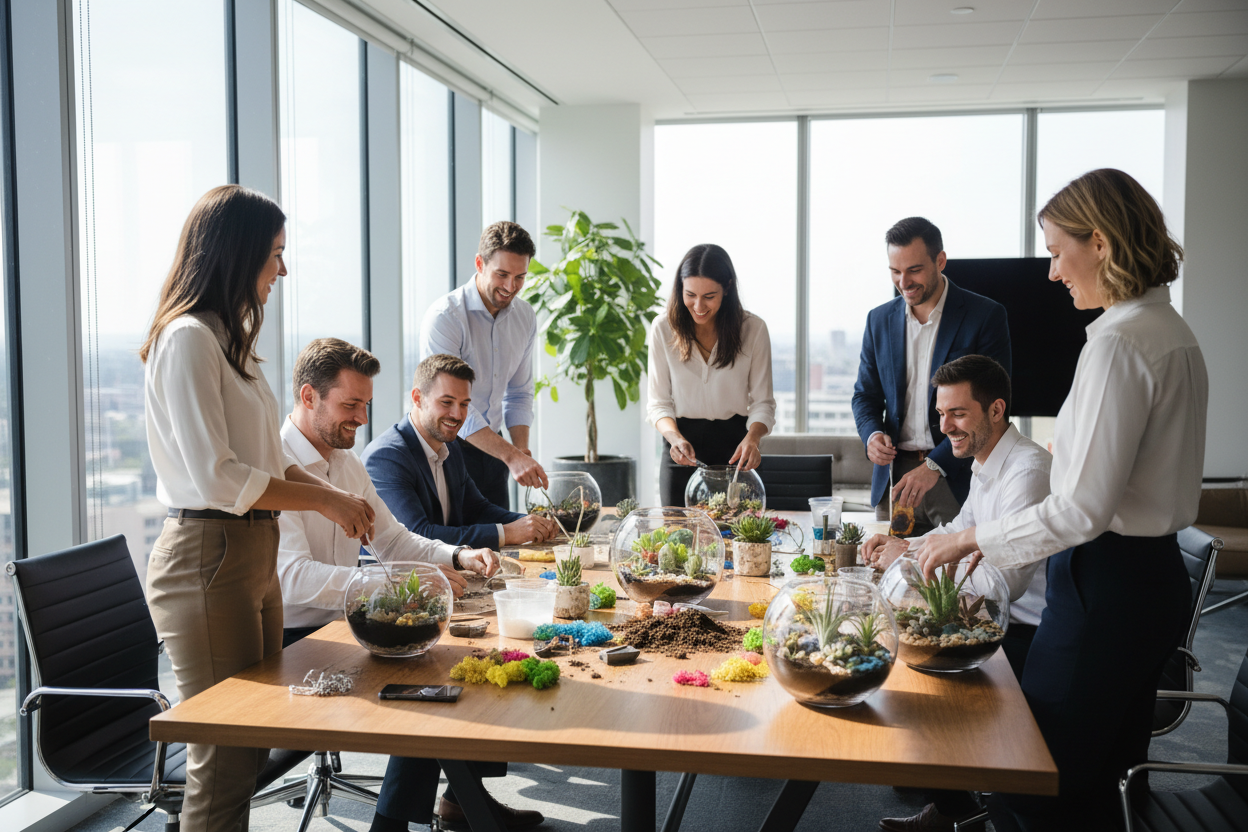 Corporate Retreat Terrarium Workshop | Creative Team Building Malaysia